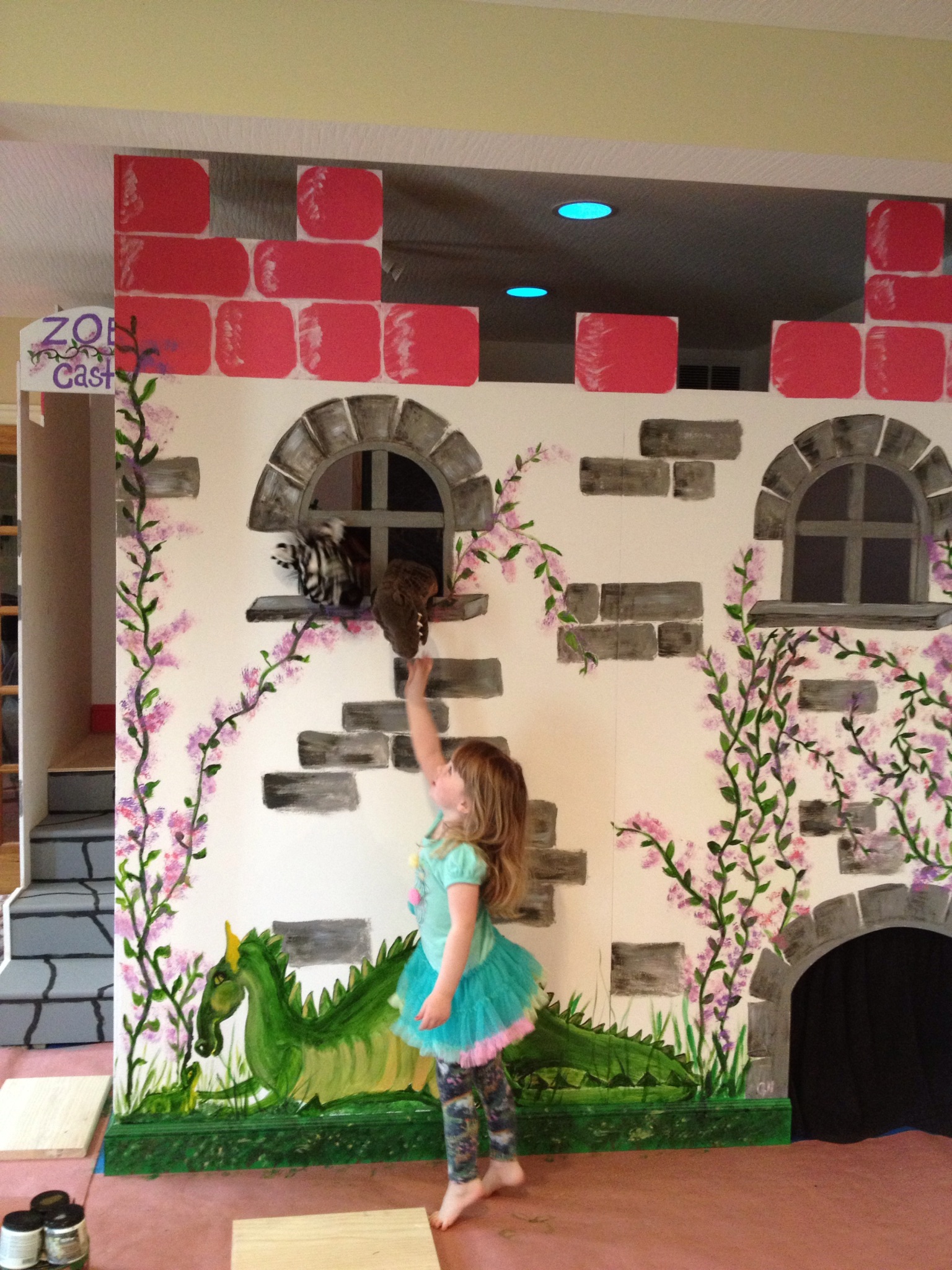 My hubby built our daughter an actual castle - Lewis Center Mom